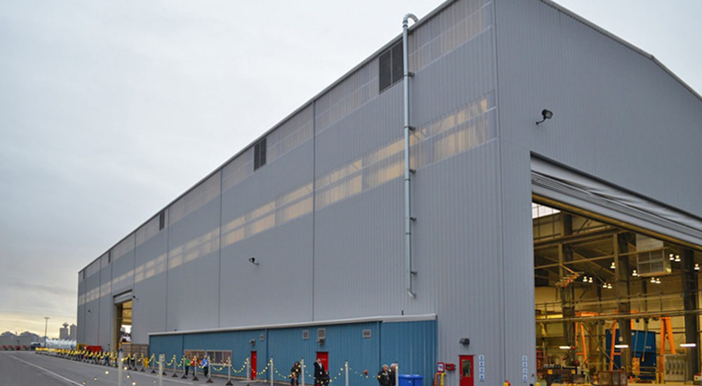 Seaspan Shipyard Custom Crane Building | CBC Steel Buildings