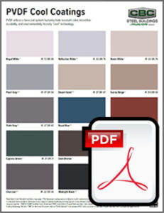 PVDF Colors - CBC Steel Buildings